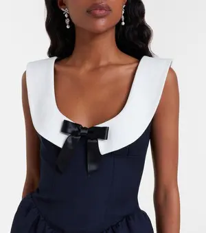 SHUSHU/TONG Bow-detail Wool Mini Dress