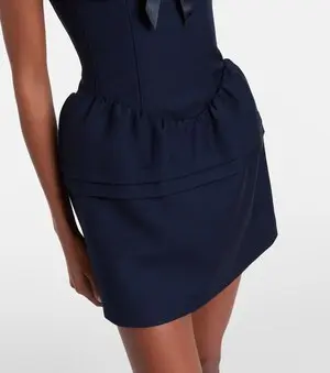 SHUSHU/TONG Bow-detail Wool Mini Dress