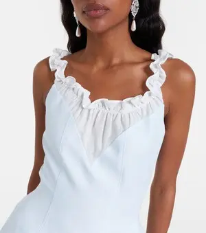 SHUSHU/TONG Ruffled Linen Minidress