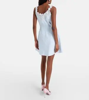 SHUSHU/TONG Ruffled Linen Minidress