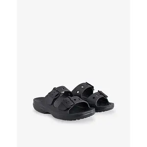 CROCS Two-strap Rubber Sandals With Buckle Fastening - Black