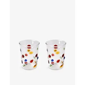 GOHAR WORLD Egyptian Drinking Glasses Set Of 2 - Clear