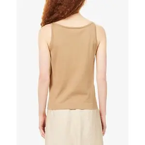 Max Mara Sleeveless Cotton-knit Top