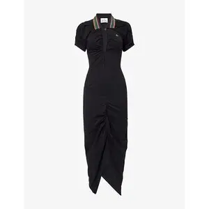 VIVIENNE WESTWOOD Contrast-collar Cotton Midi Dress