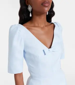SHUSHU/TONG Bow-detail Linen Minidress