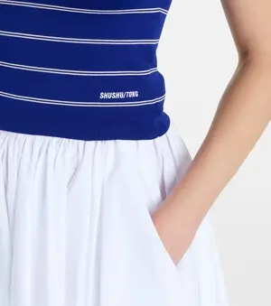 SHUSHU/TONG Striped Polo Shirt
