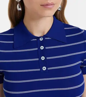 SHUSHU/TONG Striped Polo Shirt