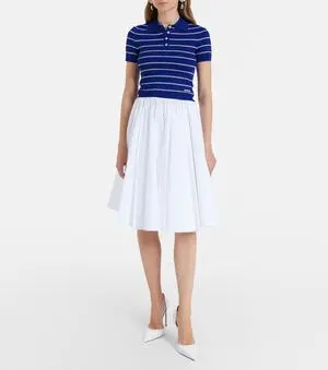 SHUSHU/TONG Striped Polo Shirt