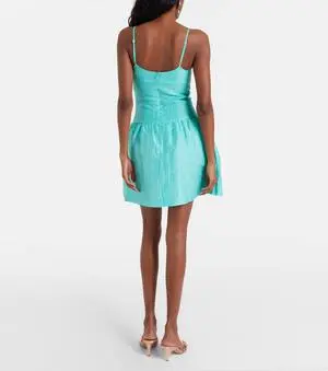 SHUSHU/TONG Embellished Linen-blend Minidress