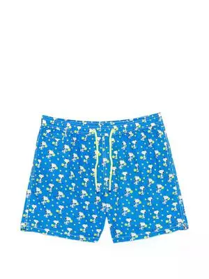 MC2 SAINT BARTH X Peanuts Micro Fantasy Snoopy Print Swim Shorts - Blue