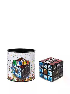 A BATHING APE X Rubik's Logo-print Cube - Black