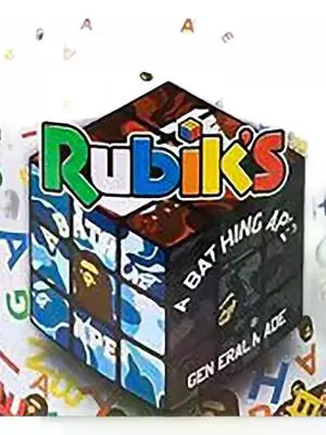 A BATHING APE X Rubik's Logo-print Cube