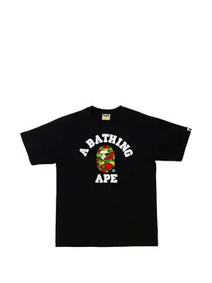 A BATHING APE Sta Camo College T-shirt - Black