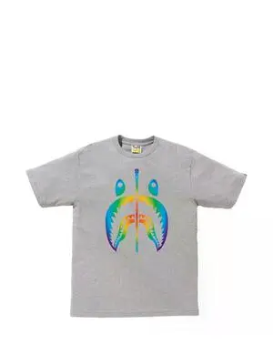 A BATHING APE Shark-print T-shirt - Grey