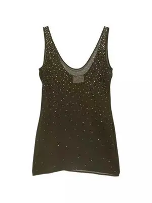 MC2 SAINT BARTH Raya Rhinestone Embellished Mini Dress - Green