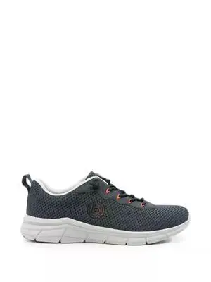 BUGATTI Dark Mesh-knit Lace-up Sneakers - Blue