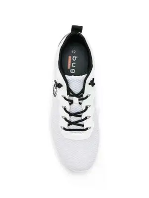 BUGATTI Logo-embroidered Mesh Sneakers