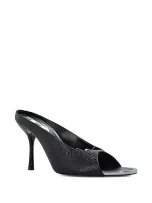 DIESEL® D-diams Lizard-effect Leather Mules