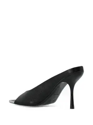 DIESEL® D-diams Lizard-effect Leather Mules