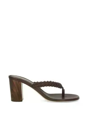 GIANVITO ROSSI Ubud Braided Leather Sandals