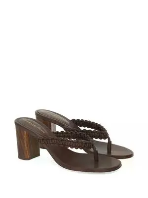 GIANVITO ROSSI Ubud Braided Leather Sandals