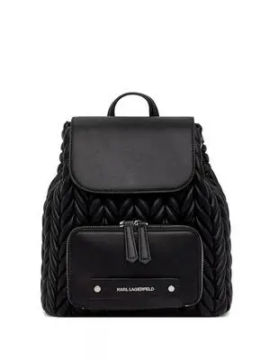 Karl Lagerfeld Quilted Leather Backpack