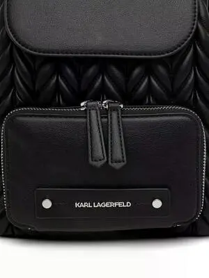 Karl Lagerfeld Quilted Leather Backpack