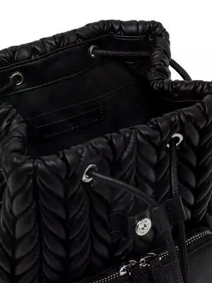 Karl Lagerfeld Quilted Leather Backpack