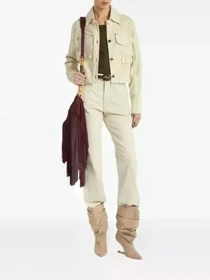 Balmain High-waisted Faded Denim Jeans