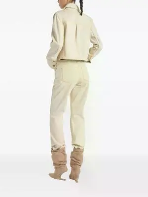 Balmain High-waisted Faded Denim Jeans