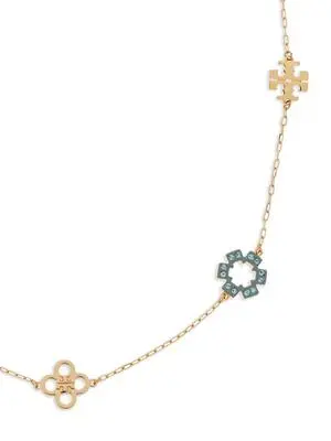Tory Burch Forget Me Not Pavé Necklace - Gold