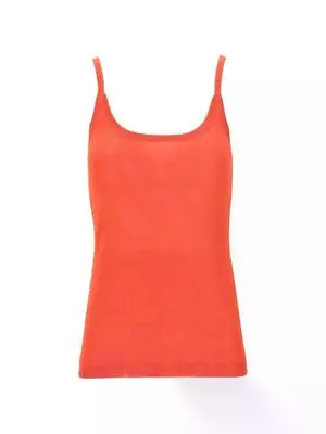 LA ROSE Fine Knit Tank Top - Red