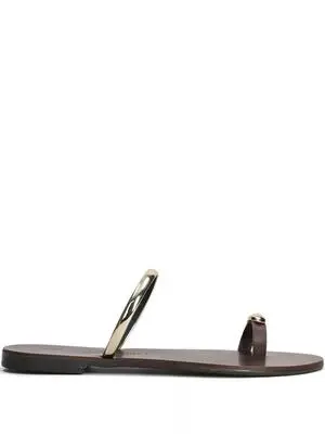 NICOLAS LAINAS Toe-ring Sandals - Brown