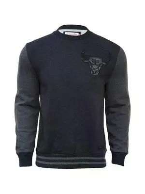 Mitchell & Ness Chicago Bulls Leather-trim Sweatshirt