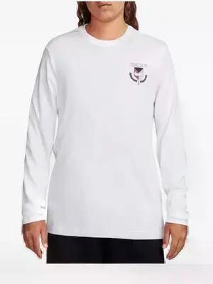 Nike Logo-print Long-sleeve T-shirt - White