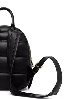 Moschino Quilted Logo Patch Backpack