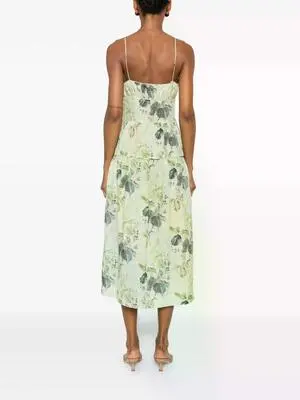 DÔEN Benoit Floral-print Midi Dress