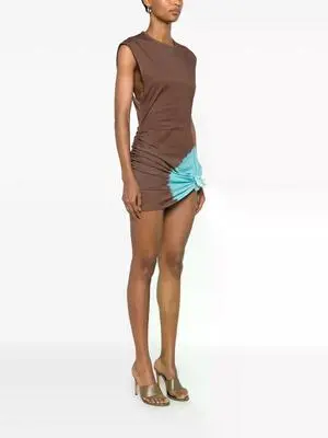 Christopher Esber Ruched Tie-dye Mini Dress