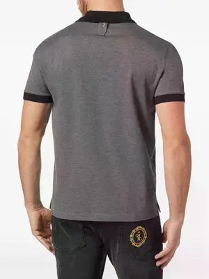 BILLIONAIRE Logo-jacquard Short-sleeve Polo Shirt