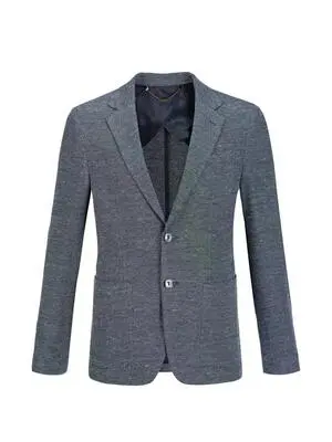 BILLIONAIRE Hack Lion-patch Blazer - Blue