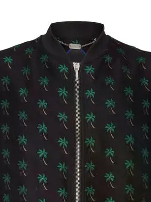 BILLIONAIRE Palm Embroidered Bomber Jacket