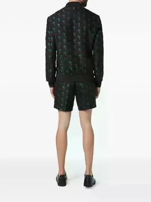 BILLIONAIRE Palm Embroidered Bomber Jacket