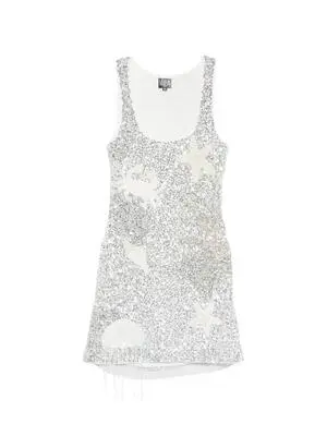 LESLIE AMON Mermaid Sequin Mini Dress