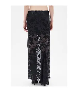 ANN DEMEULEMEESTER Floral Embroidered Maxi Skirt