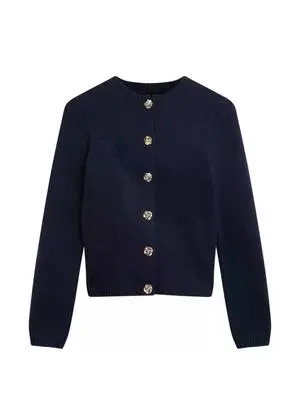Ted Baker London Jaycey Rose-button Cardigan - Blue