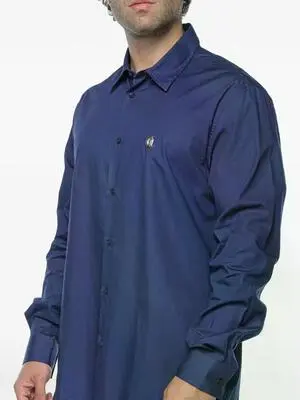 Just Cavalli Logo-patch Long-sleeve Shirt
