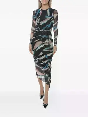Ted Baker London Ellylou Long-sleeve Midi Dress - Black