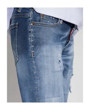 Dsquared2 Distressed Denim Skinny Jeans