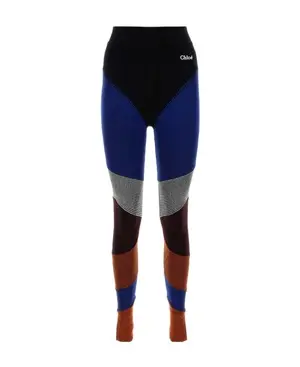 Chloé Patchwork High-waisted Leggings