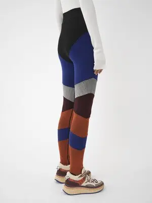 Chloé Patchwork High-waisted Leggings